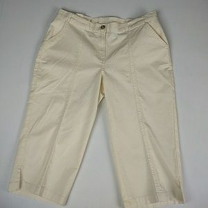 Ruby Rd. | Pants & Jumpsuits | Ruby Rd Creme Petite Capri | Poshmark